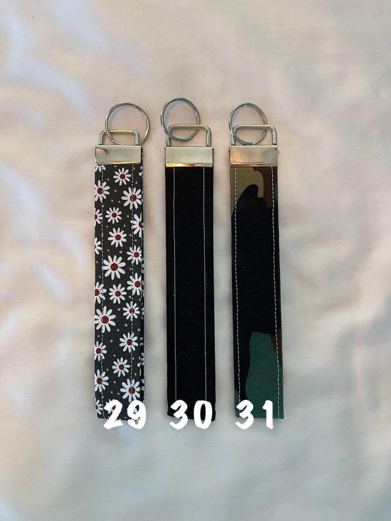 Fabric Wristlet Key Fob Keychains - Etsy