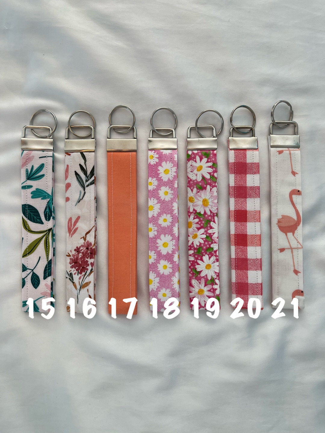 Fabric Wristlet Key Fob Keychains - Etsy