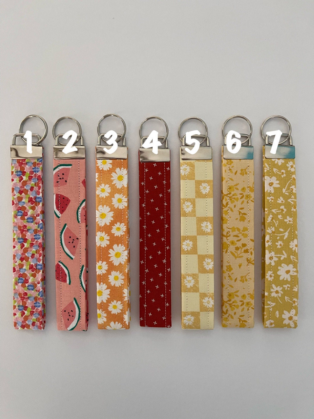 Fabric Wristlet Key Fob Keychains - Etsy