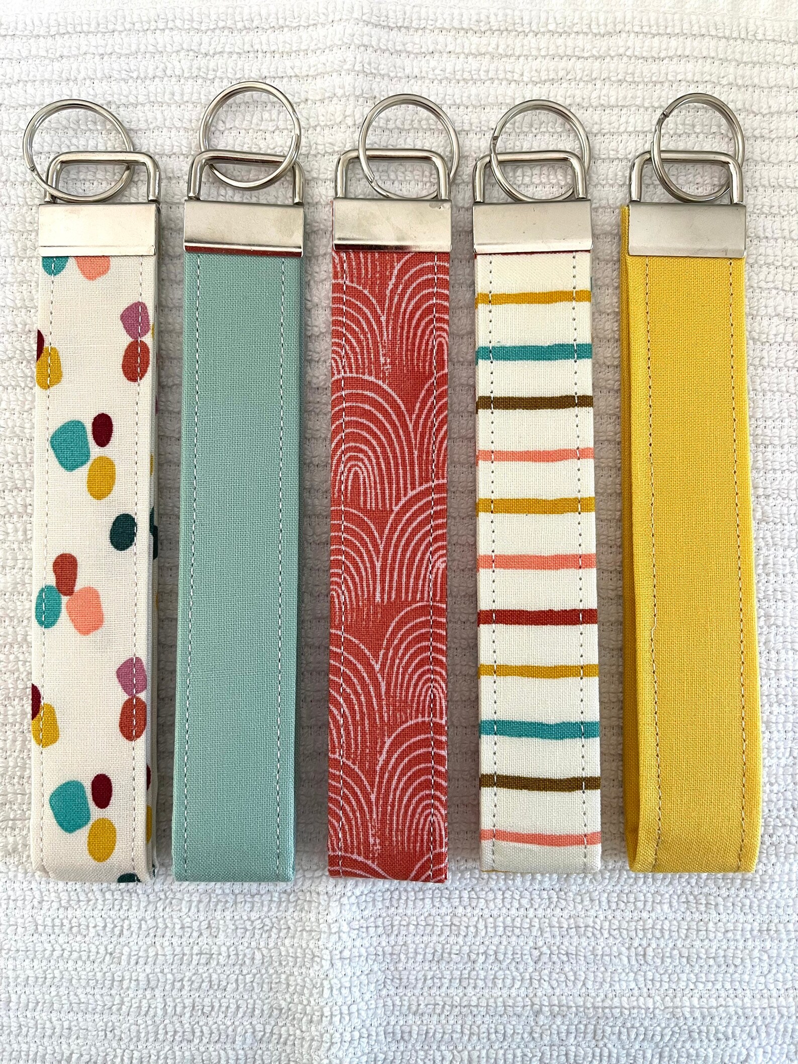 Fabric Wristlet Key Fob Keychains | Etsy