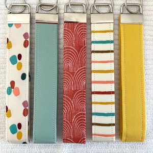 Fabric Wristlet Key Fob Keychains | Etsy