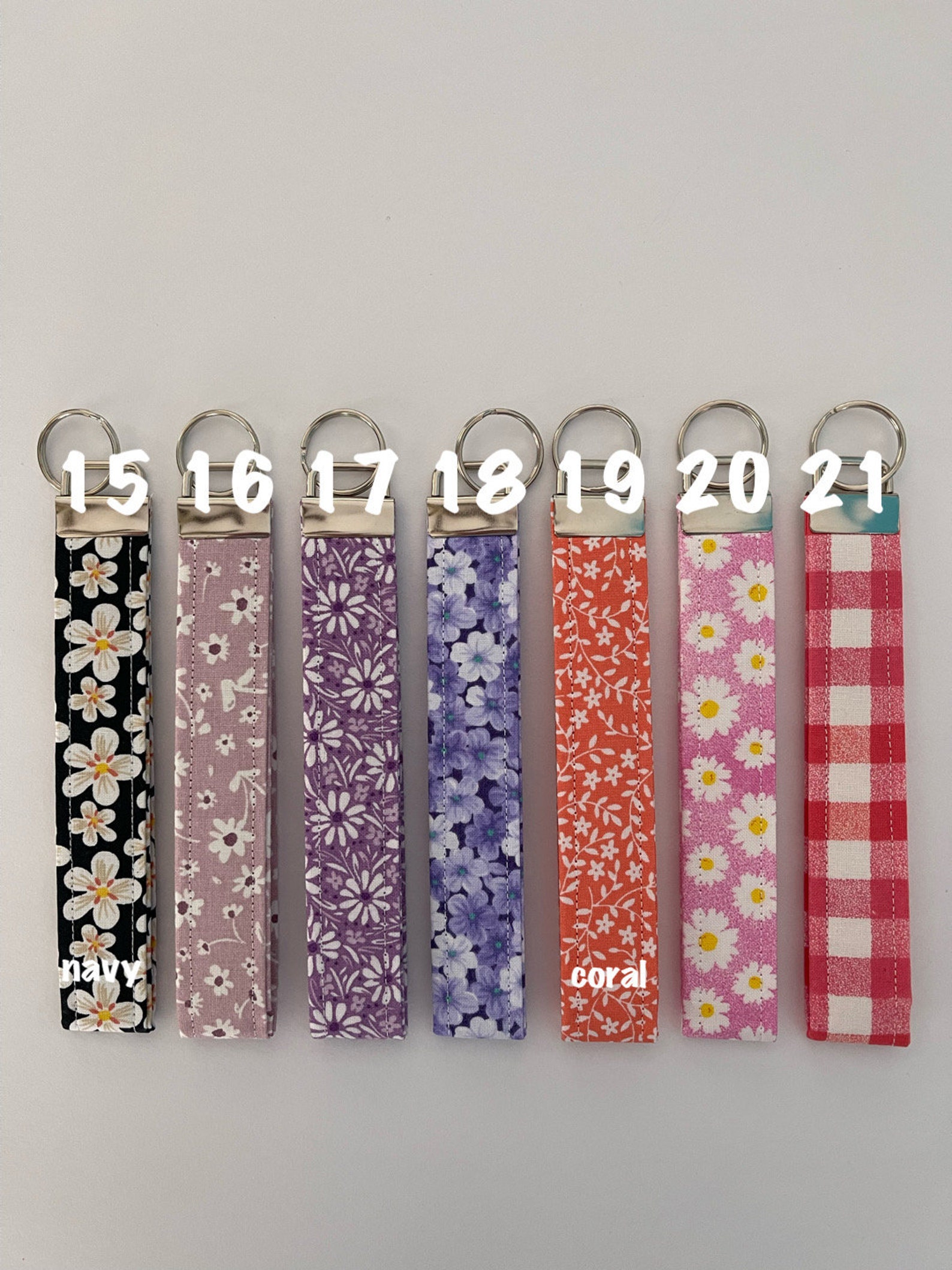Fabric Wristlet Key Fob Keychains - Etsy