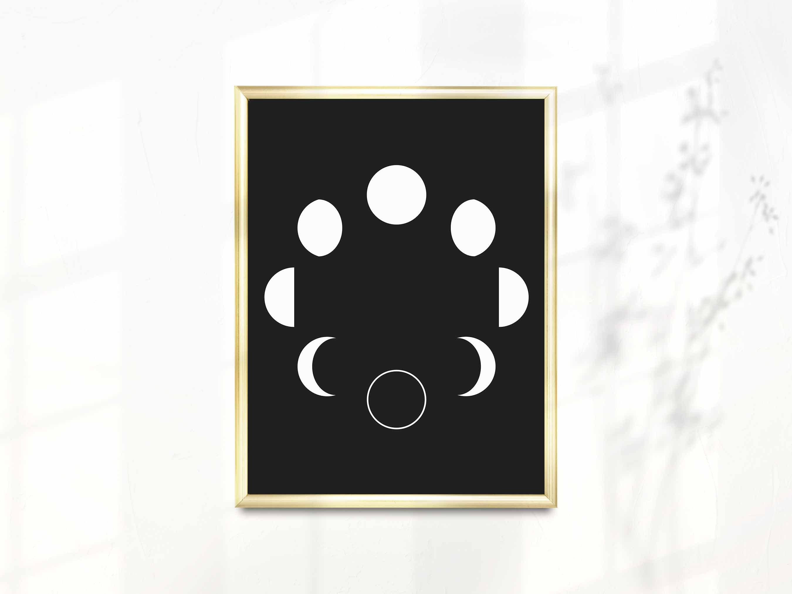 Large Boho Download, Moon Phase Wall Hanging | Moon Phases | Moon Phase ...