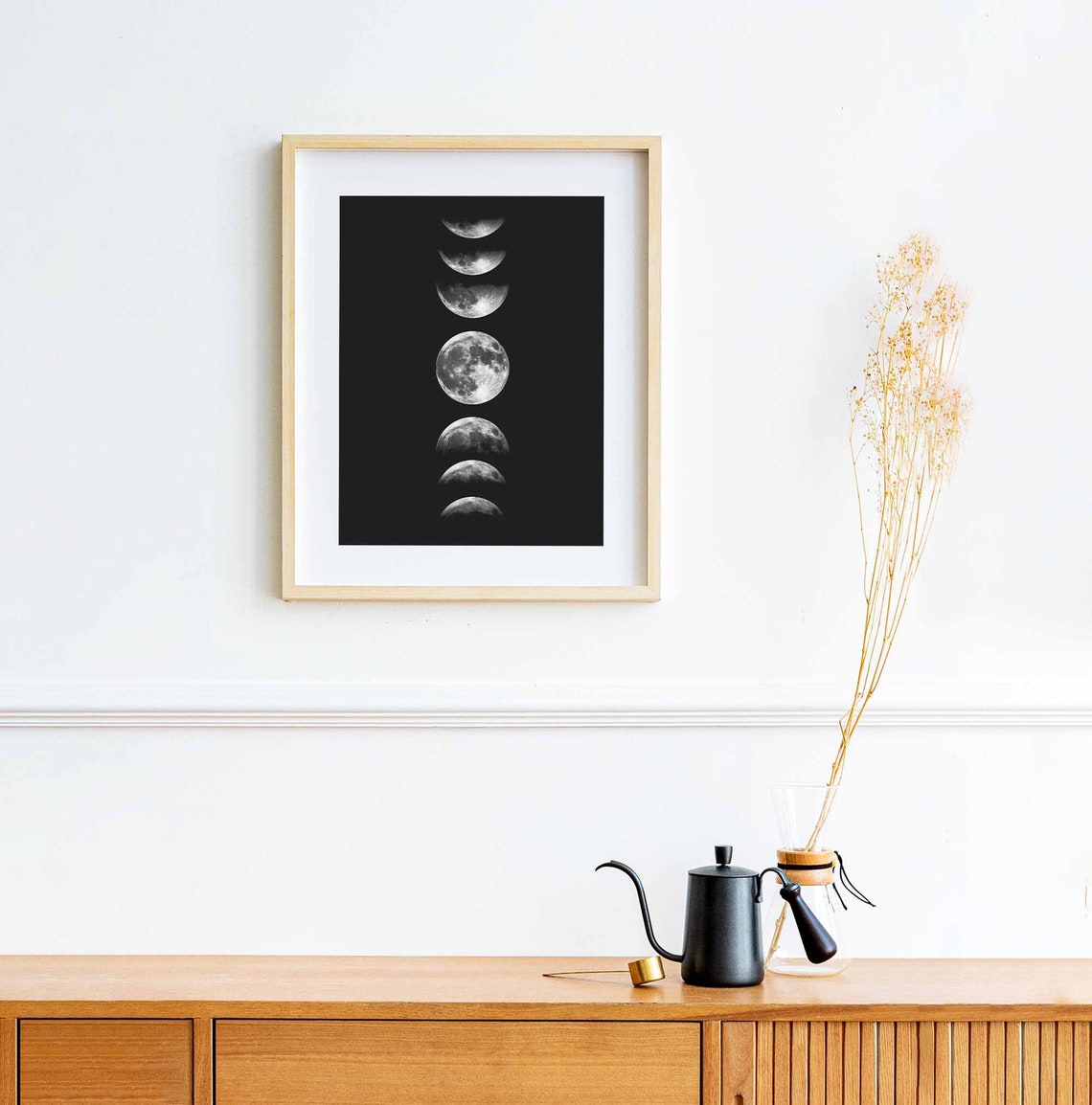 Large Boho Download, Moon Phase Wall Hanging | Moon Phases | Moon Phase ...