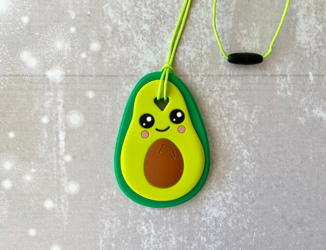 Chewelry, Avocado, Fidget Necklace, Stim Toy, Adult Chewelry, Fidget ...
