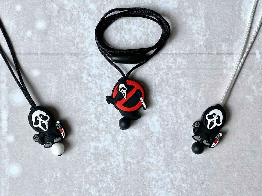 Fidget Necklace, Grim Reaper, Stimm Toy, Goth Jewelry, Adult Fidget ...