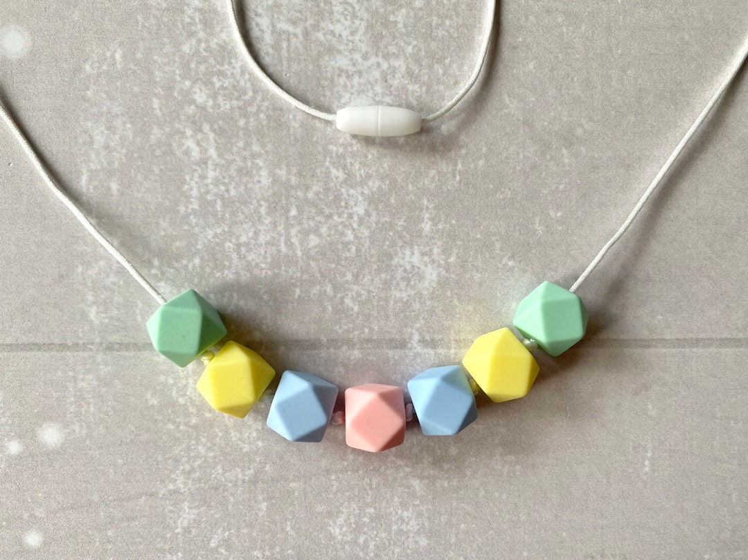 Fidget Toy Adult, Stim Necklace, Handmade Gift, Fidget Jewelry, Stimm ...