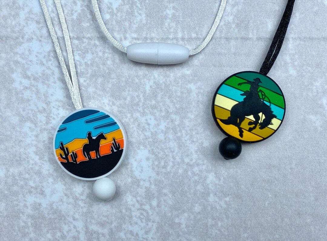 Fidget Necklace, Cowboy, Wild West, Adult Fidget Toys, Stimm Toy ...