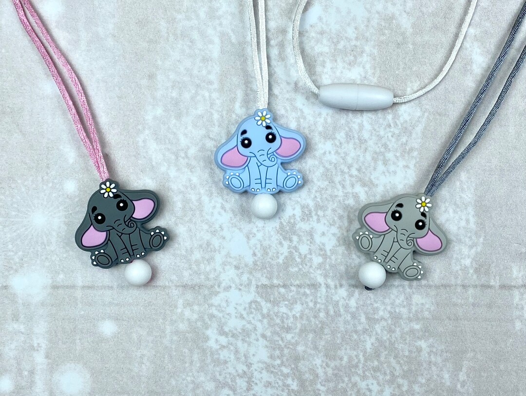 Fidget Necklace, Elephant, Fidget Toys, Stim Jewelry, Fidgets, Stim Toy ...