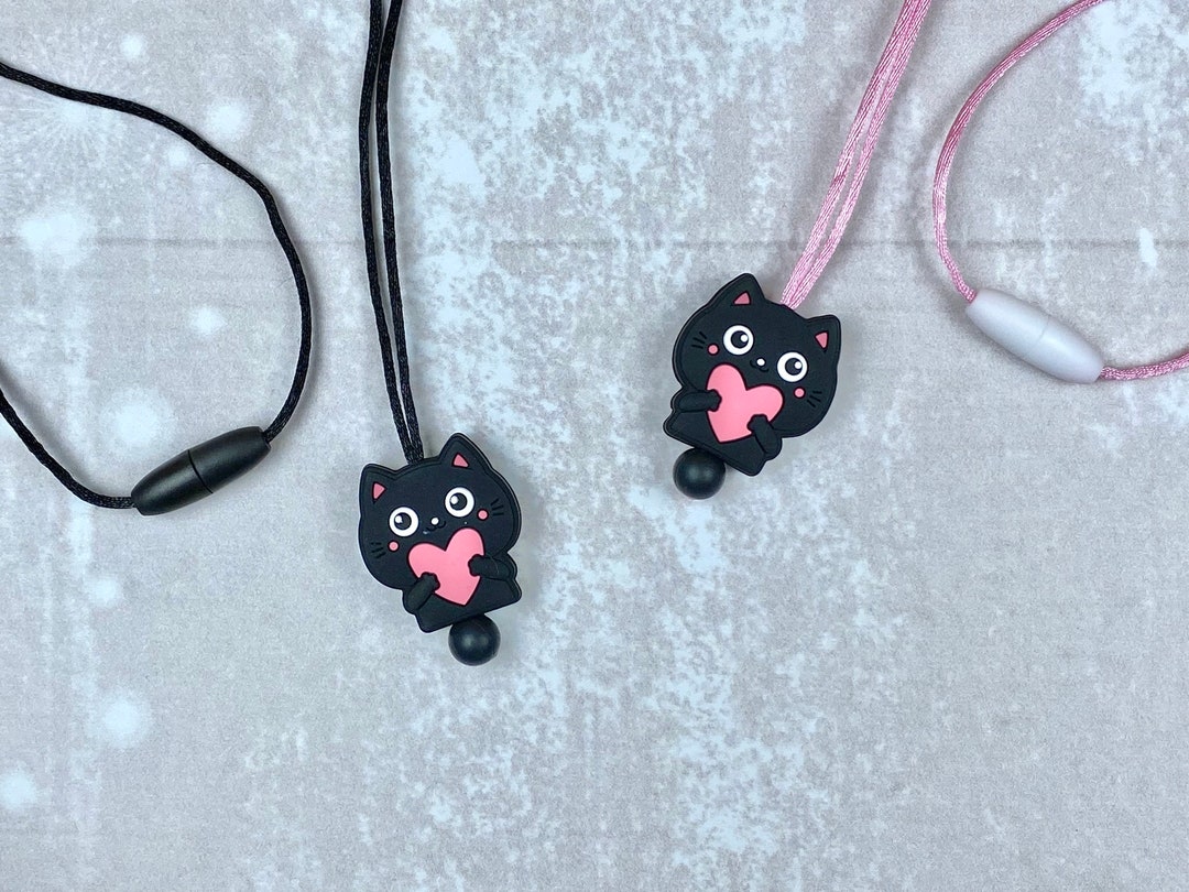 Fidget Necklace, Cat, Stim Toy, Adult Fidget Toys, Fidgets, Stimming ...