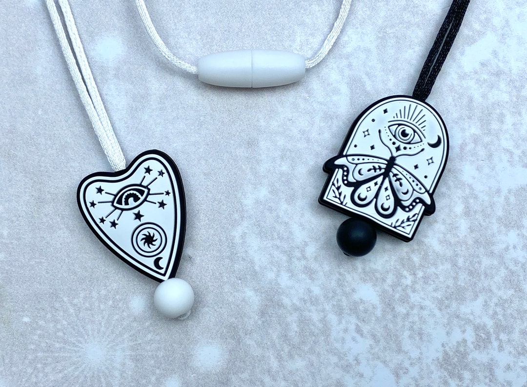 Fidget Necklace, Evil Eye, Stim Jewelry, Fidget Toys, Stim Necklace ...