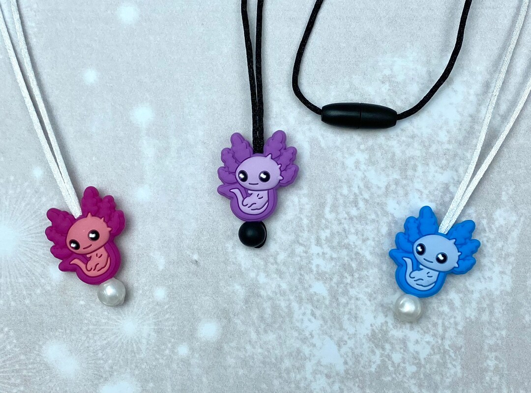 Fidget Necklace, Axolotl, Stim Toy, Fidgets, Sensory Toys, Stim Jewelry ...