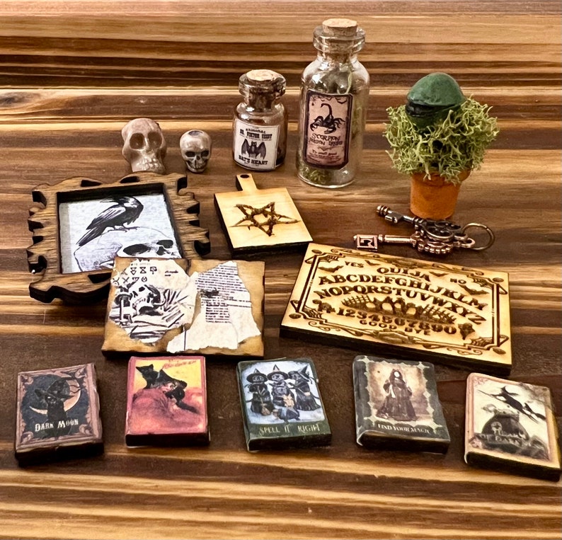 Gothic Haunted Miniature Set of 15 - Etsy