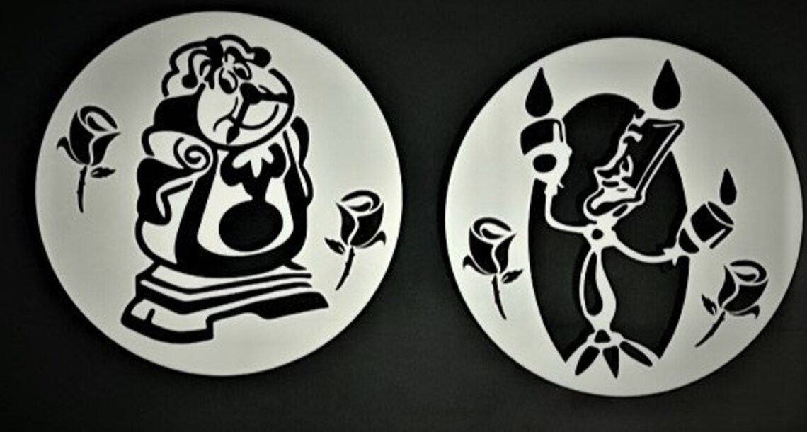 Beauty and the Beast Mirror Trio NEW Options Available | Etsy
