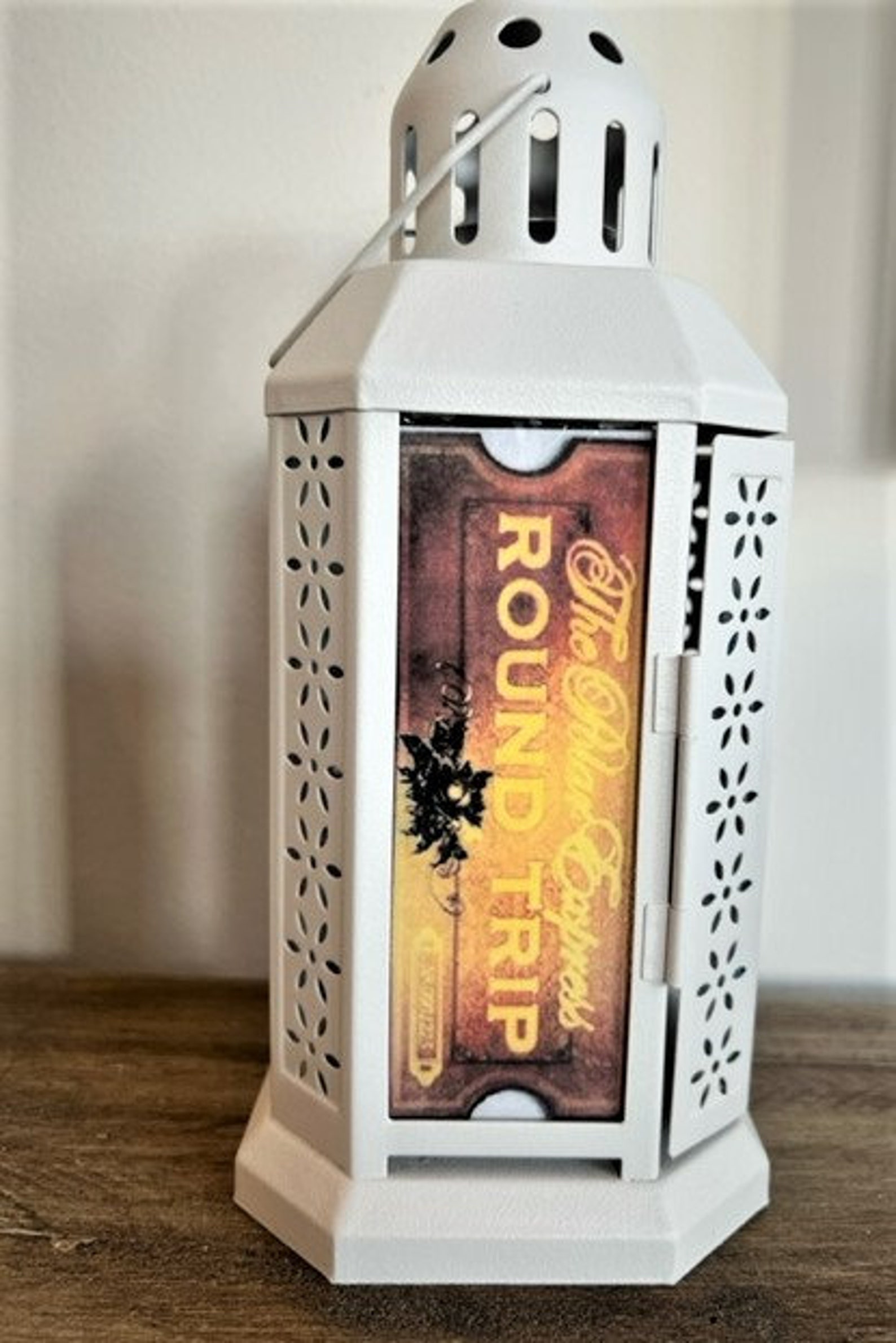 Polar Express Inspired Lantern Black or Light Gray - Etsy