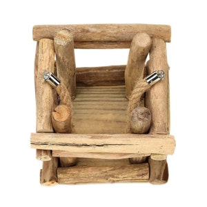 Natural 10 in Tall Wood Candle Holder Lantern With Rope Handle - Etsy