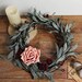 14 in Wide Black Metal Round Hoop Hanging Wreath Frame - Etsy