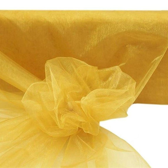 Visual Arts Dyeing & Batik x 40 yards Yellow Wedding Organza Bolt 54 in ...