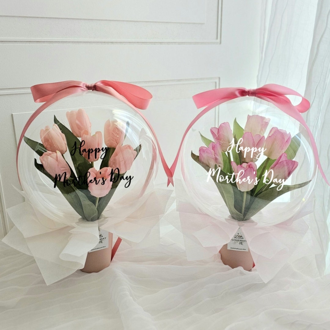 Tulip Flower Balloon L Personalized Balloons L Momm Gift, Feliz Día De ...