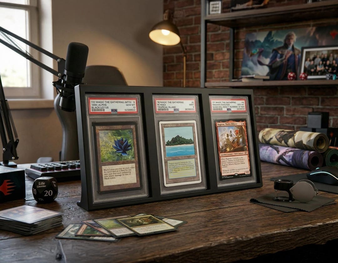 Graded Magic the Gathering Slab Display, 3-slot Display Frame for MTG ...