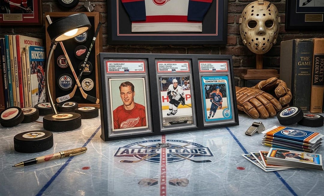 Graded Hockey Slab Display, 3-slot Display Frame for Sports Cards, Fits ...