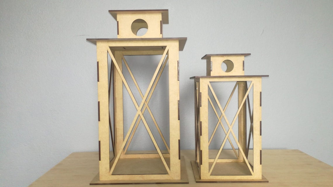 Laser Cut Lanterns Dxf File Only - Etsy