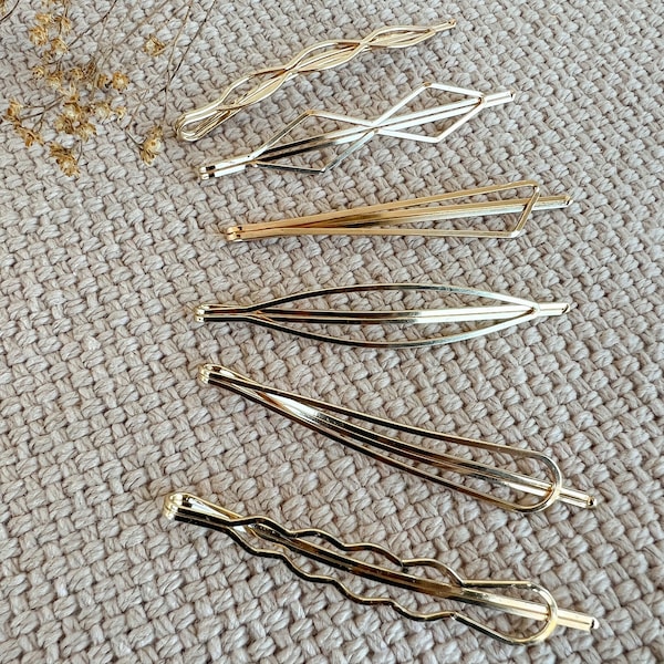 Gold Hair Clip - Etsy