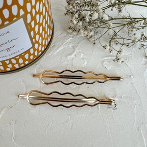 Kai| Gold Hair Clip-gold Barrette-simple Gold Hair Clip-minimalist Hair ...