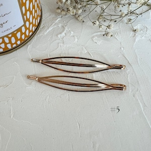 Kai| Gold Hair Clip-gold Barrette-simple Gold Hair Clip-minimalist Hair ...
