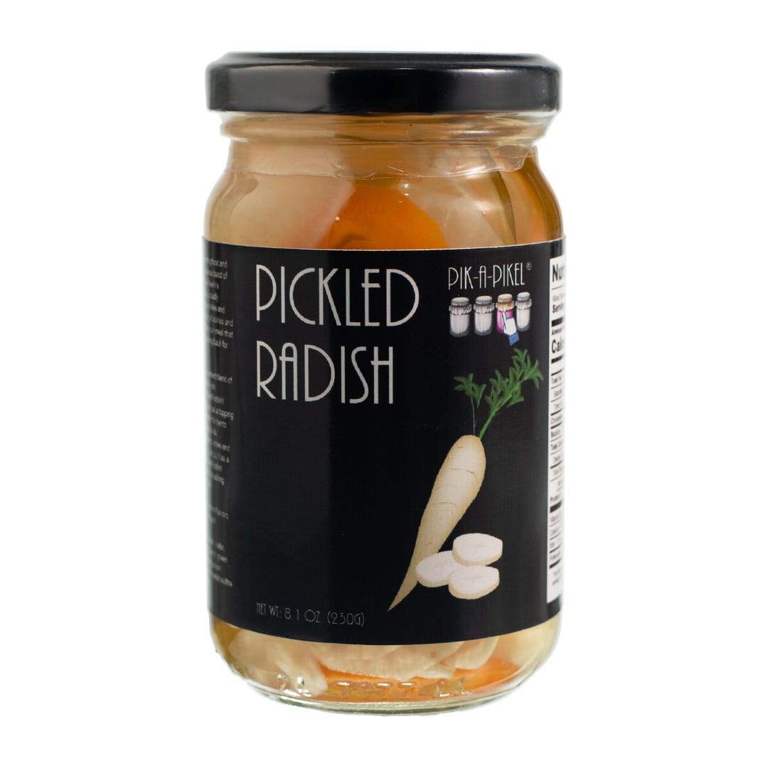 Pik-a-pikel Pickled Radish, Philippine Made, 8.5 Ounce Jar - Etsy