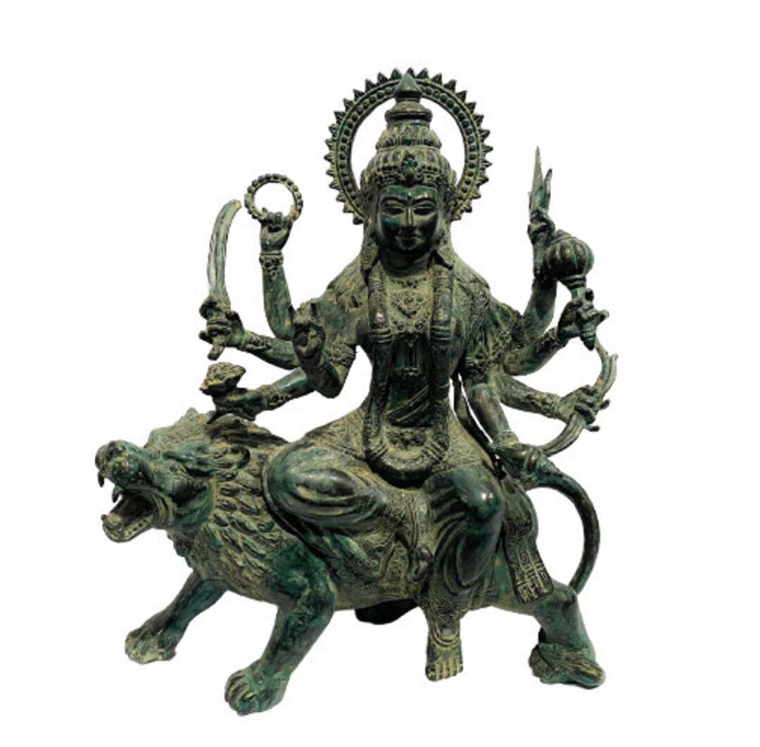 Goddess Mahakali Sculpture , Kali Statue, Durga Bronze, Hindu God ...