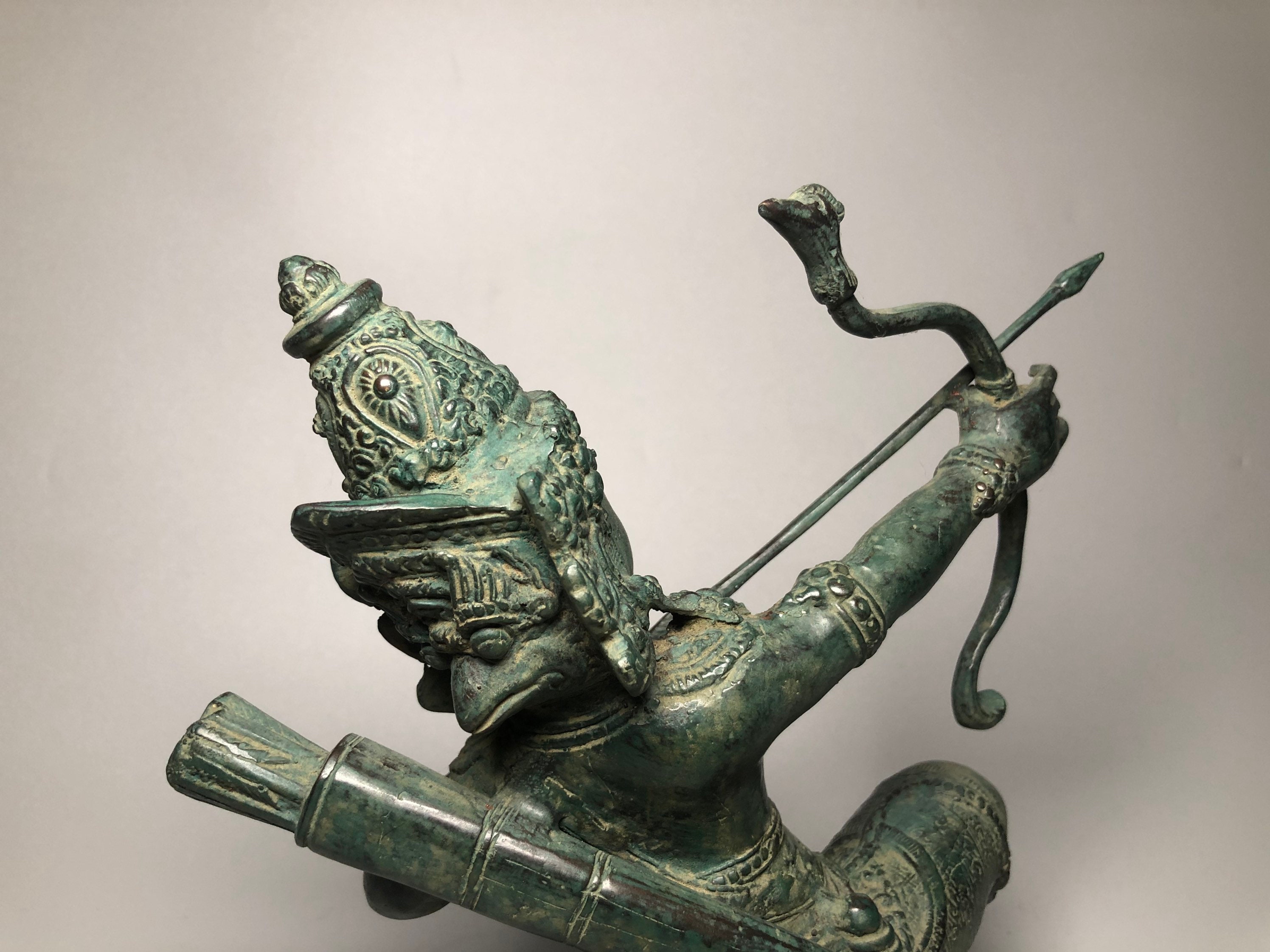 Arjuna Statue With Arrow Pose, Hindu God, Rama Archer, Vishnu Avatar ...