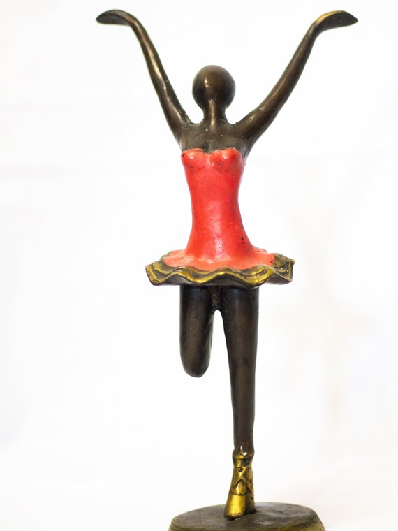 Vintage Decor Interior Decoration Beautiful Red Ballet Bronze Bohemian ...