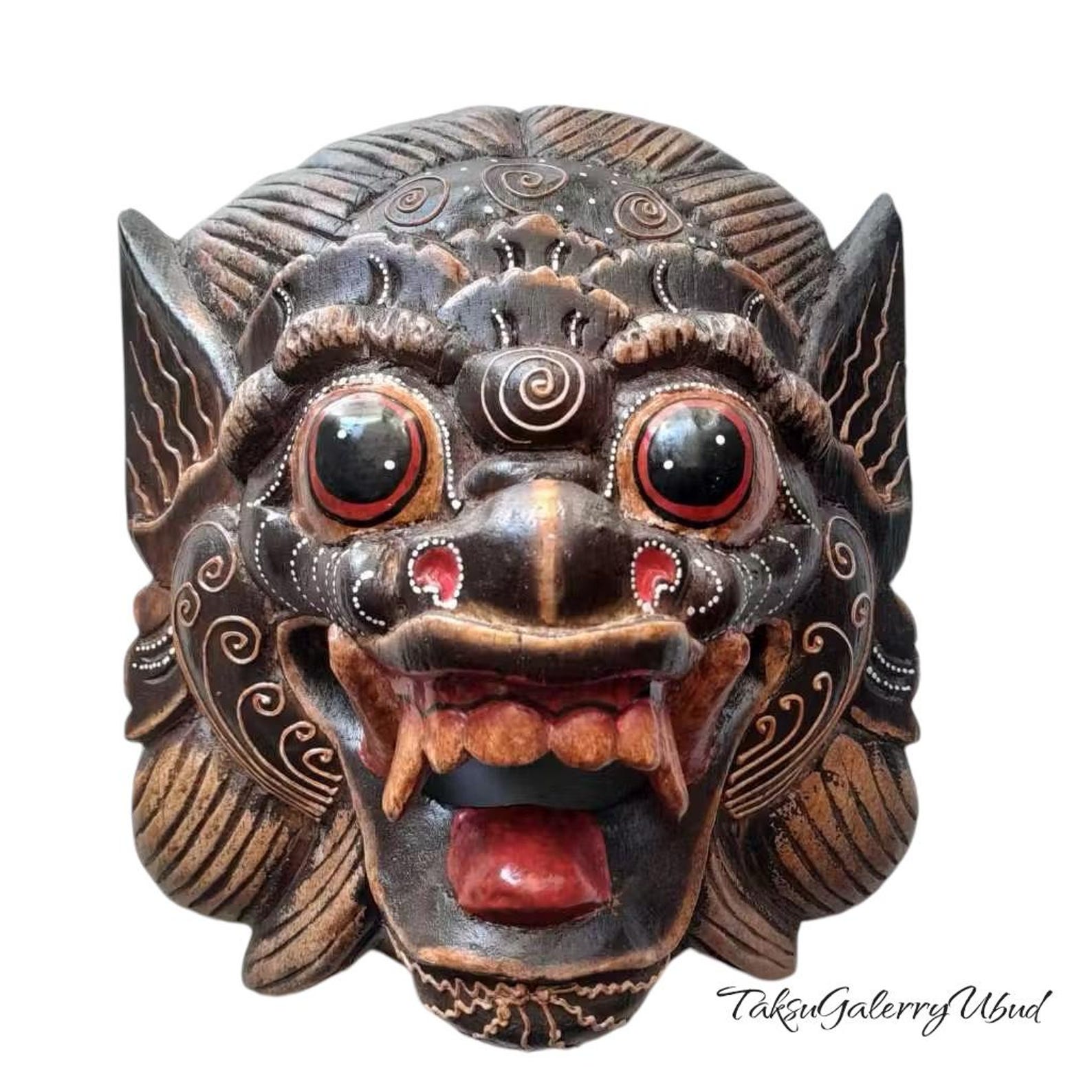 Balinese Barong Mask, Antique Wall Mask,vintage Mask,home Decoration ...
