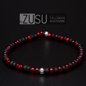 Red Beaded Bracelet - Etsy