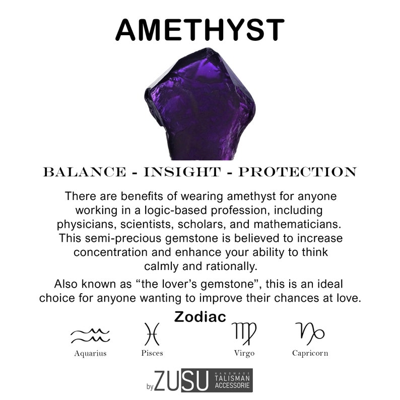 Amethyst & Matte Black Onyx Mens Bracelet: February Birthstone, Anxiety ...