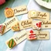 Personalized 3D Food Dessert Wooden Name Tag Badge With - Etsy