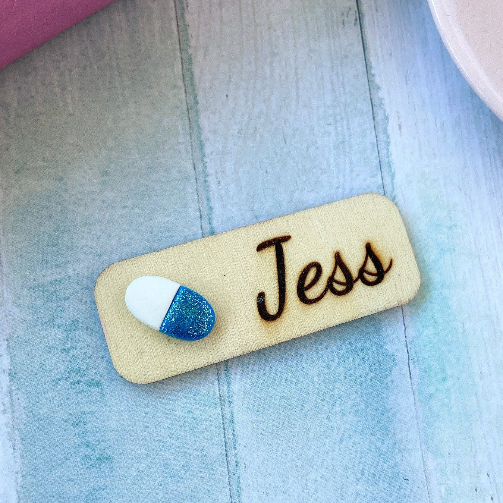 Personalized 3D Pill Wooden Nurse Name Tag With Magnetic Backing or Pin ...