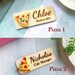 Personalized 3D Food Dessert Wooden Name Tag Badge With - Etsy