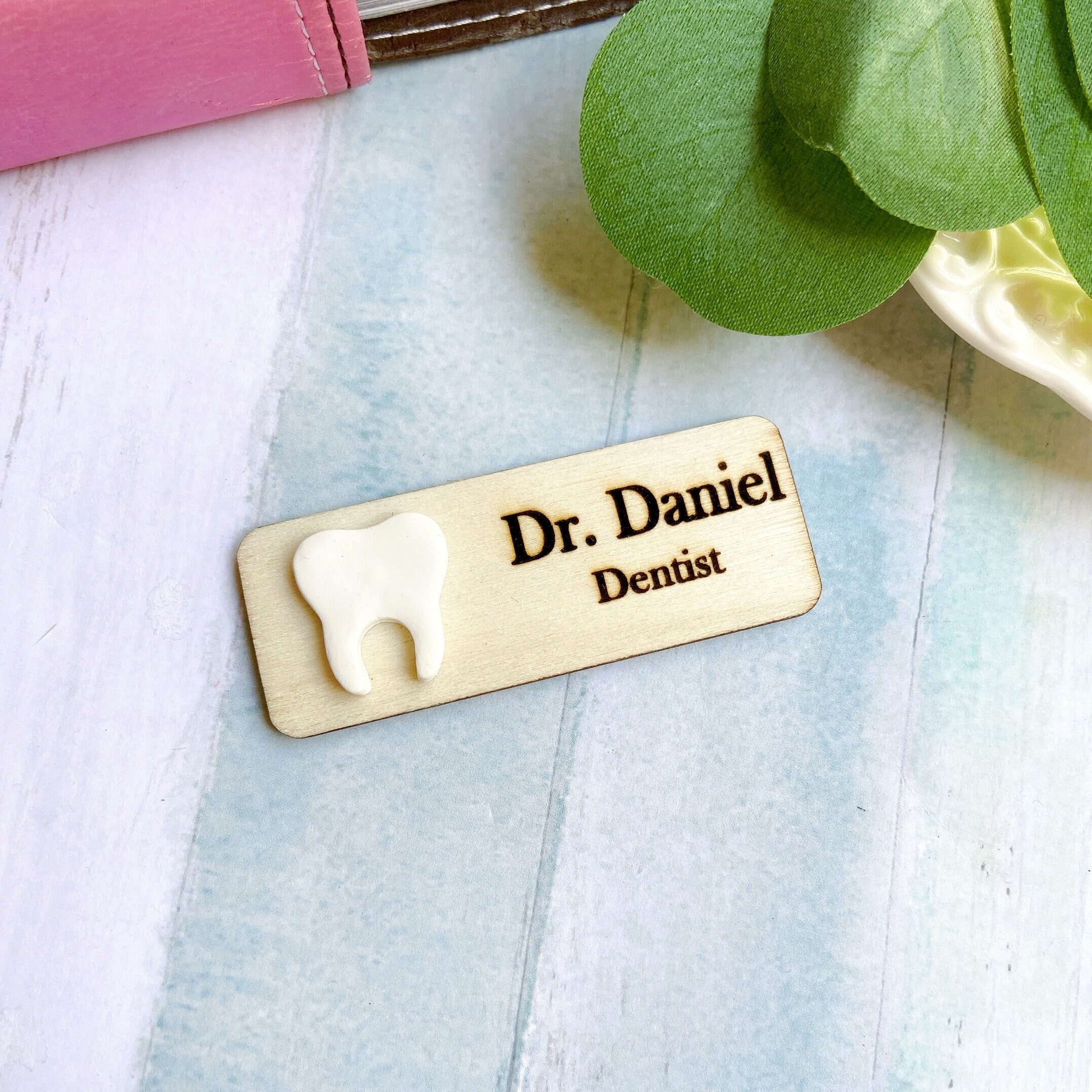 Dental Personalized Name Tag Badge, Dentist Name Badge, Nurse Name ...