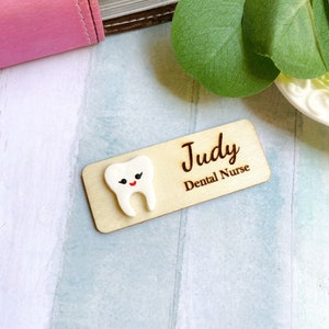 Dental Personalized Name Tag Badge, Dentist Name Badge, Nurse Name ...