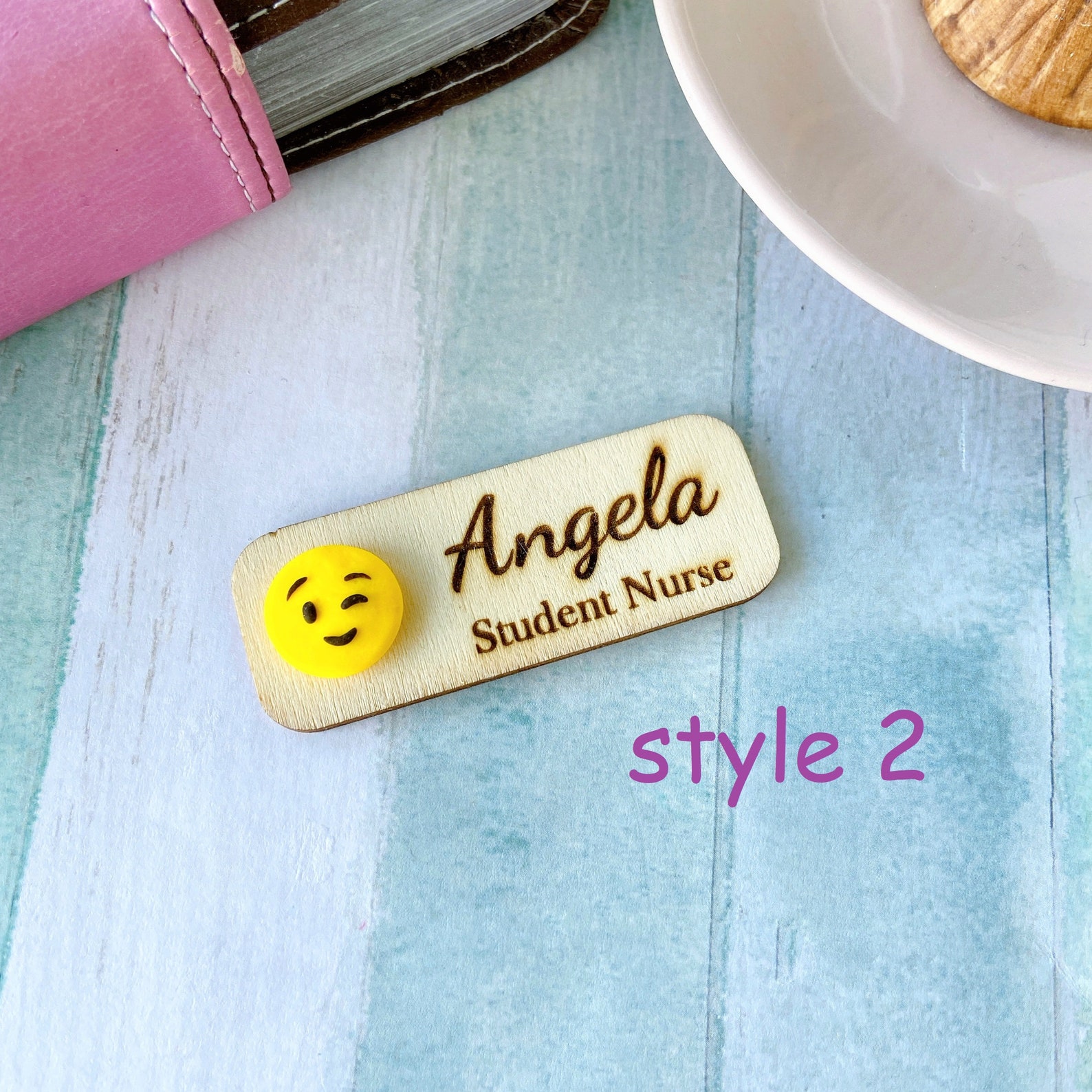 Emoji Personalized Name Tag Badge Funny Name Badge Nurse - Etsy Australia