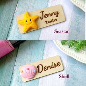 Aquarium Personalized Name Tag Badge, Cute Name Badge, Nurse Name Badge ...