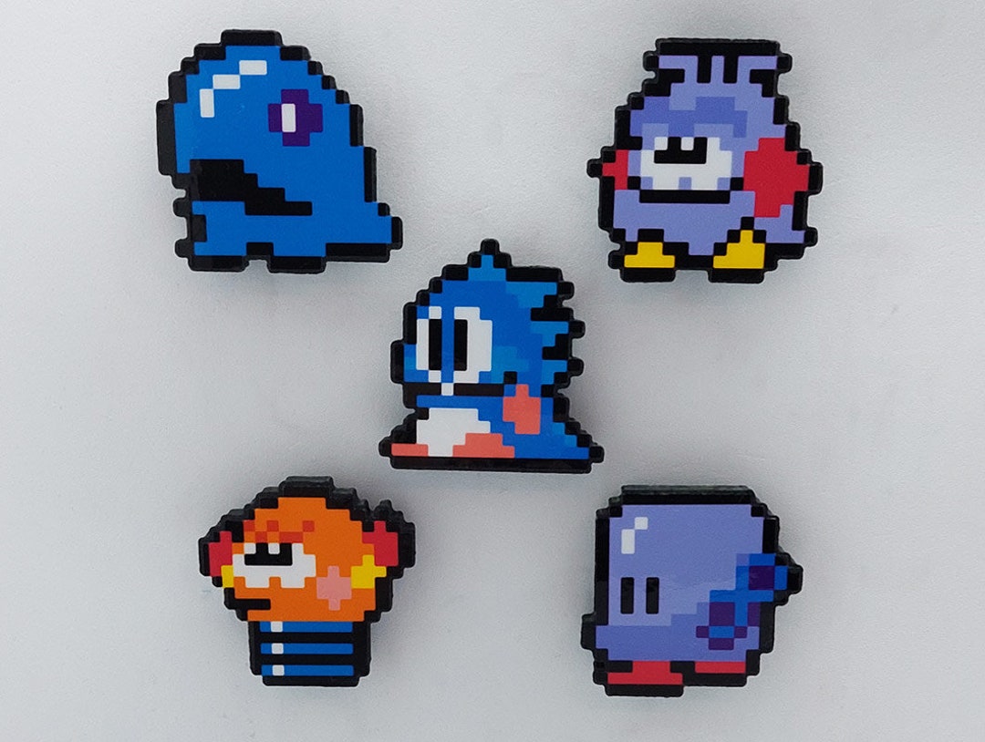 Bubble Bobble Arcade 3D Gaming Magnets (bobblun, Monsta, Hidegons ...