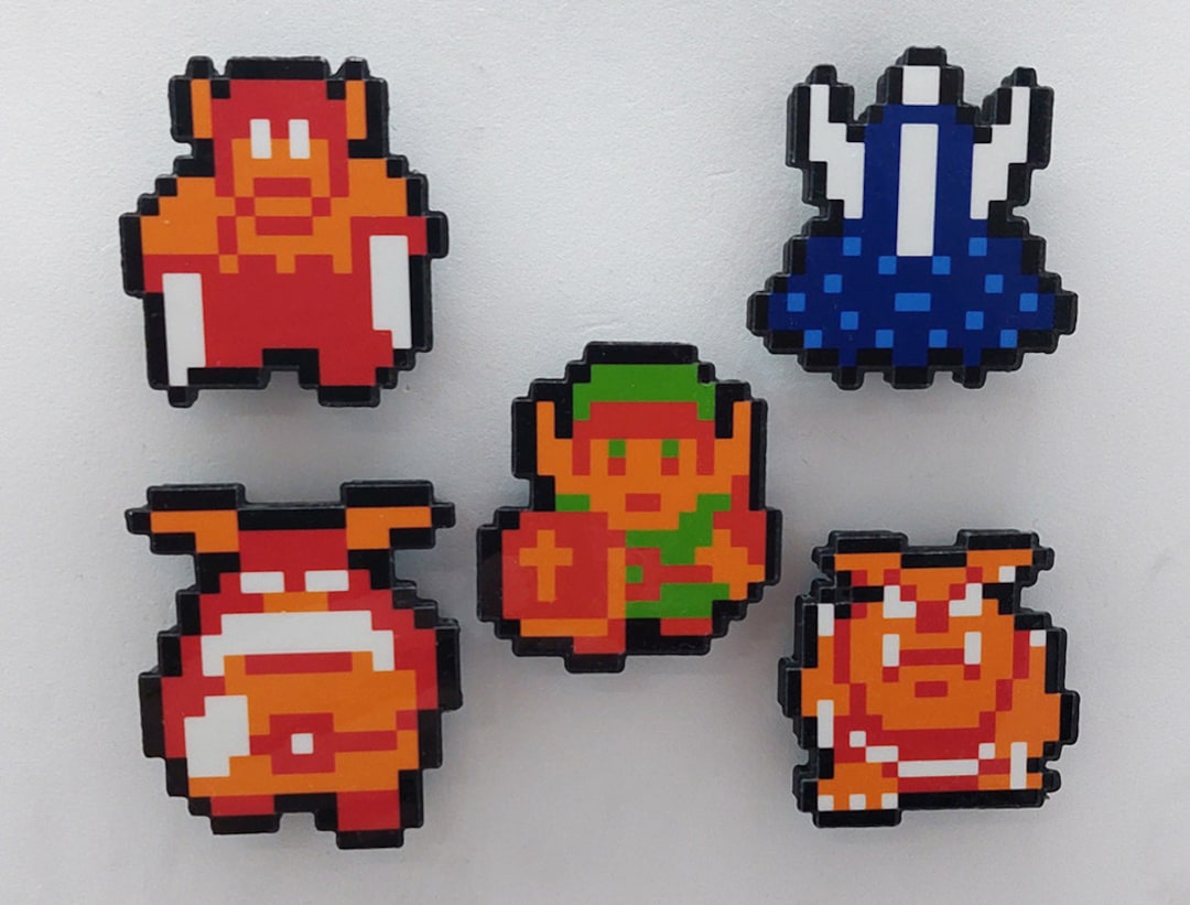 The Legend of Zelda NES 3D Gaming Magnets (link, Goriya, Leever, Lynel ...
