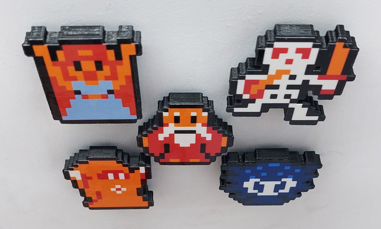 The Legend of Zelda NES 3D Gaming Magnets zelda, Octorok, Old Man ...