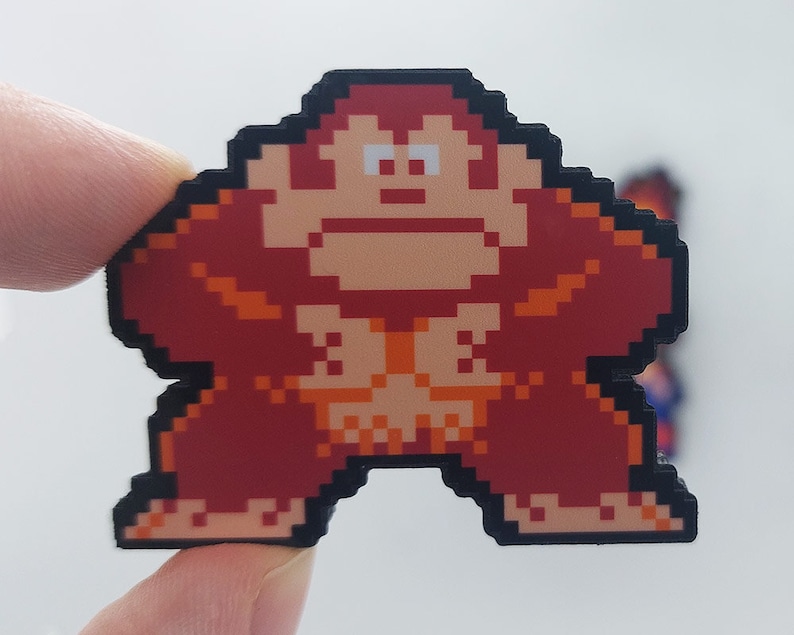Donkey Kong Arcade Gaming Magnets mario With Hammer, Donkey Kong, Lady ...