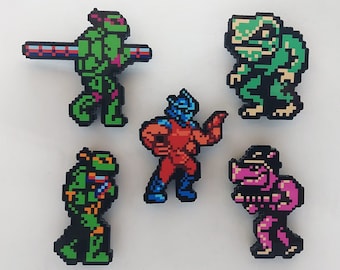 Vintage Teenage Mutant Ninja Turtles & Shredder Refrigerator Magnets ...