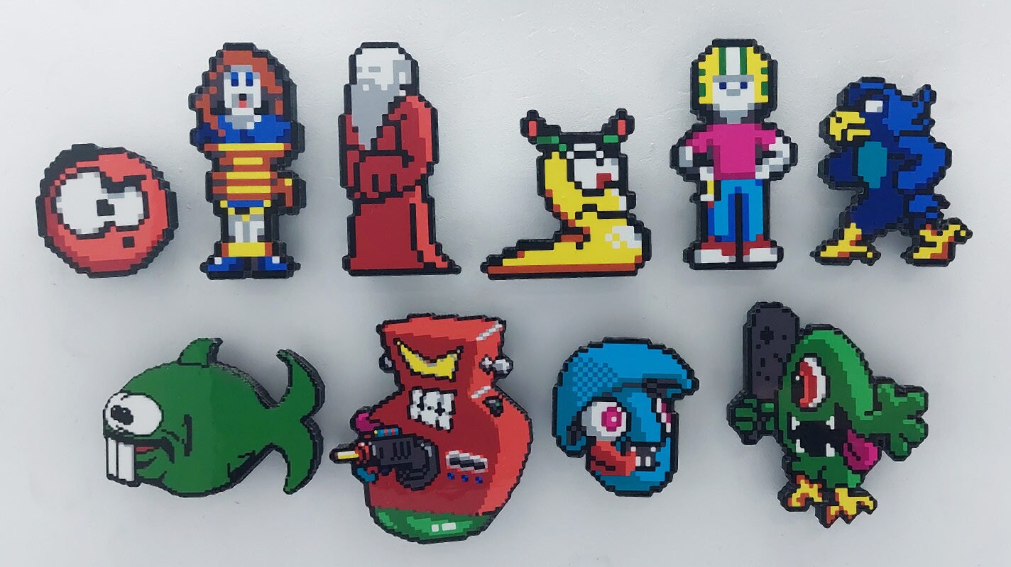 Commander Keen 3D Gaming Magnets keen Poison Slug Mad - Etsy