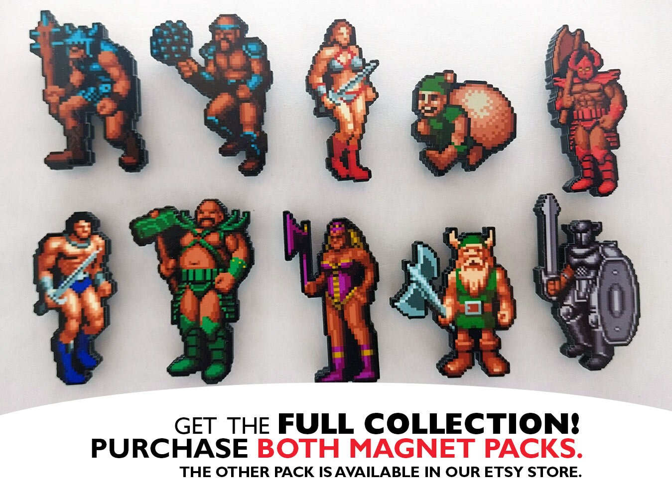 Golden Axe 3D Sega Gaming Magnets (ax Battler, Bad Brothers, Heninger ...